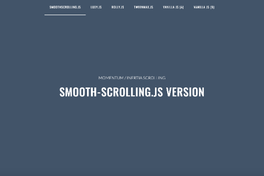 Inertia / Momentum Scrolling - Webflow